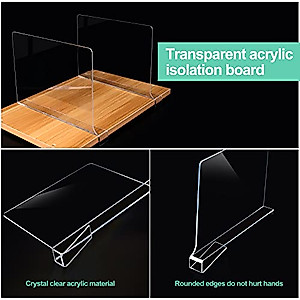 kingdalux 4Pack Acrylic Shelf Dividers for Closets Organization, Clear Shelve Divider for Purses Organizer and Clothes Storage Separators Shelves, for Bedroom,Kitchen, Cabinets, Bathroom, Office