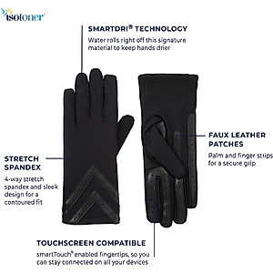 isotoner smarTouch SPANDEX Cold Weather Gloves with Spandex and a Warm Fleece Lining Large/X-Large