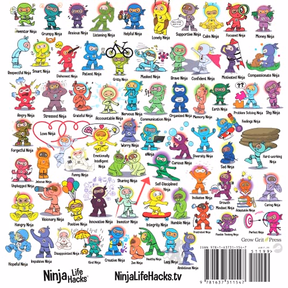 Gritty Ninja: A Children’s Book About Dealing with Frustration and Developing Perseverance (Ninja Life Hacks)