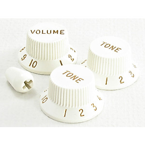 ToneShaper Fender Knob Set, Strat, Parchment