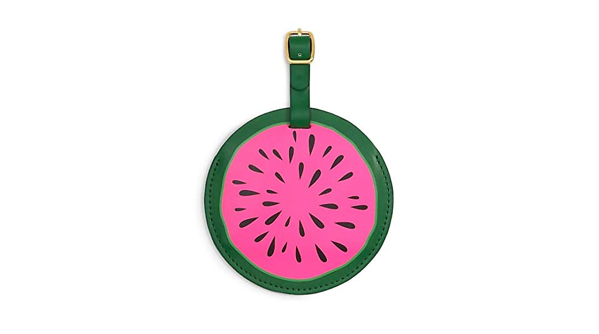 Stylish Watermelon Luggage Tag | Durable Vegan Travel Accessory