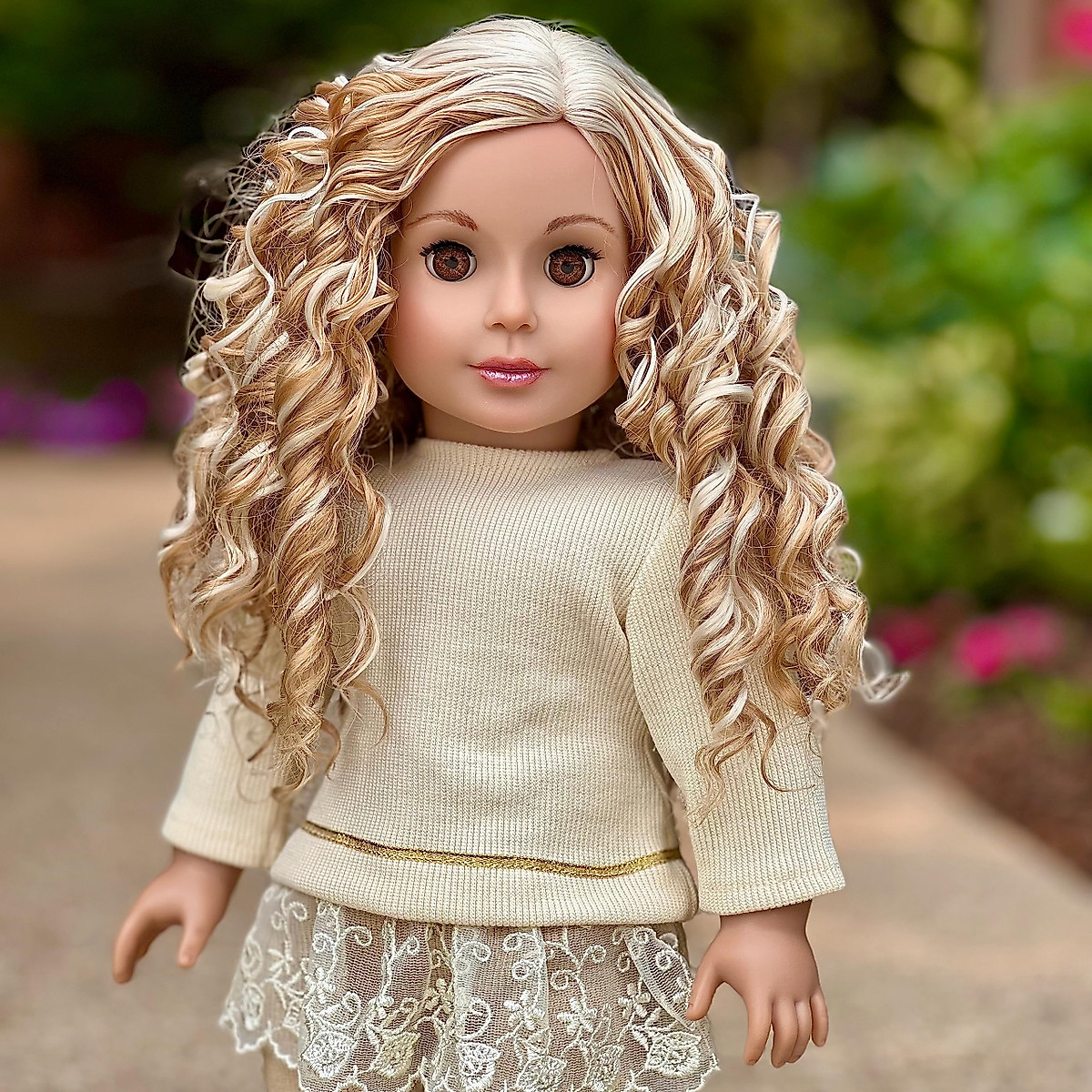 - Romantic Melody - 3 Piece Outfit - Tunic, Leggings and Boots - Clothes Fits 18 Inch Doll (Doll Not Included)