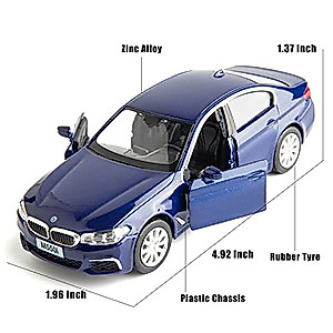 RMZ City BMW M550i Car Model 1:36 Diecasting Alloy Toy Car, Pull Back Vehicles Toy Car for Toddlers Kids Boys Girls Gift Blue