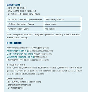 Vicks NyQuil Cough Cold and Flu Nighttime Relief (Severe Original, 3 PK)