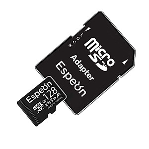 Espeon Micro SD Card 128GB with SD Adapter for Smartphone and Tablet MicroSDXC Memory Expansion, Nintendo-Switch, Portable Game Consoles. 4K Video Playback, A1 UHS-I U3 V30 C10, Up to 95MB/s Read