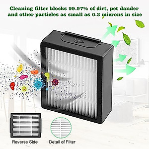 Parts accessories Compatible for iRobot Roomba e5 e6 i1 i2 i3 i4 i5 i6 i7 i8 j5 j6 j7 j8 and all Plus i e j Series Vacuum Cleaner 2 Set Roller Brushes 8 HEPA Filters 8 Side Brushes 1 caster wheel