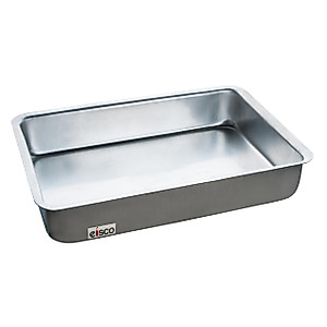 EISCO Dissection Tray, 10" x 7" - Without Wax - Aluminum