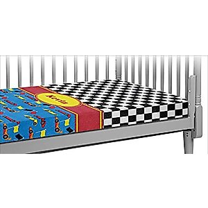 Racing Car Crib Fitted Sheet (Personalized)