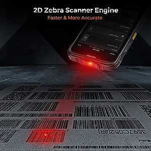 2023 Newest Android Barcode Scanner, Android 11, Mobile Handheld Computer, Wi-Fi 6 MUNBYN Rugged PDA Data Terminal SE4710 Zebra Scanner, 1D 2D QR Barcode Scanner with Case for Retail Warehouse Scanner