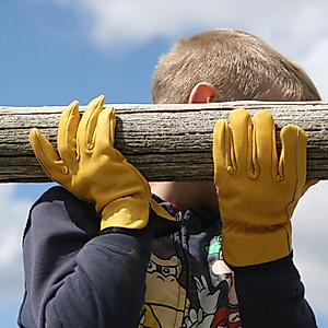 MEN`S FULL GRAIN BLACK DEERSKIN LEATHER GLOVES LINED 40 GRAM 3M THINSULATE (American Fur) (X-Large)