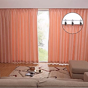 White Curtain Wire 10 Meter Wall Decor Picture Hanging Kit with 20 Pairs of Screw Eyes and Hooks 16 Clips for Net Curtain Rods Clothesline Hanging Decor