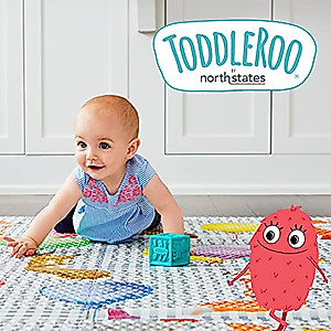 Toddleroo by North States Superyard Colorplay Ultimate 2 Panel Extension, Made in USA: Increases play space up to 34.4 sq. ft. (Adds 64", Multicolor)