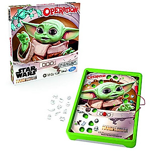 Hasbro Gaming Operation Game: Star Wars The Mandalorian Edition Board Game for Kids