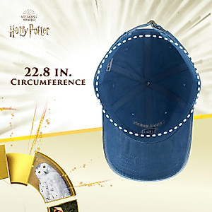 Harry Potter Dad Hat, Quidditch Women's Adjustable Cotton Baseball Cap with Curved Brim, Ravenclaw, One Size