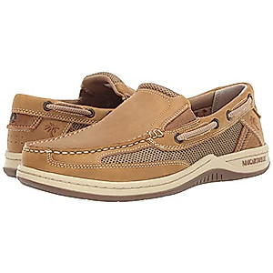 Margaritaville Men's Anchor Slip On Boat Shoe, Light Tan, 10.5