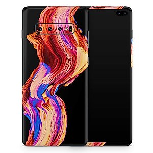 DesignSkinz Liquid Abstract Paint V80 Protective Vinyl Decal Wrap Skin Cover Compatible with The Samsung Galaxy S20 (Screen Trim & Back Glass Skin)