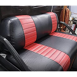 Club Car DS "STAPLE ON" Golf Cart Seat Cover (2 Stripe)