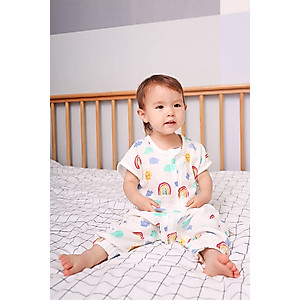 TADO MUSLIN 100% Organic Cotton Toddler Sleep Sack 2-4T Wearable Blanket with Legs, Baby Sleeping Bag for Big Kids