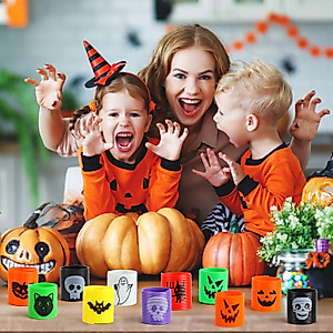 SULOLI Halloween Coil Springs for Kids, 36pcs Assorted Halloween Theme Pattern Spring Toys Party Favors Halloween Treat Bags Gifts