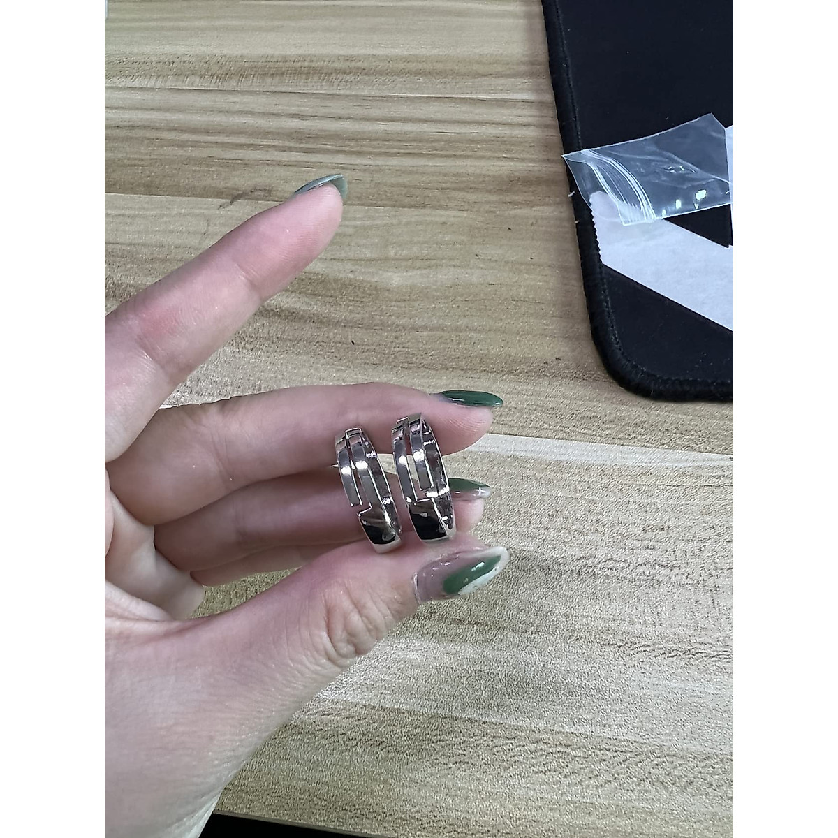 P1PSZ Darling In The Franxx Ring 002 Anime Zero Two Rings Cosplay Costume Ring Silver 925 Adjustable Jewelry (6673 (2pc))