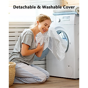 PERLECARE 4 Inch Firm Mattress Topper Queen Size, Cooling Gel-Infused & Bamboo Charcoal Memory Foam Bed Topper for Pain Relief, High-Density Mattress Pad with Removable Cover, CertiPUR-US Certified