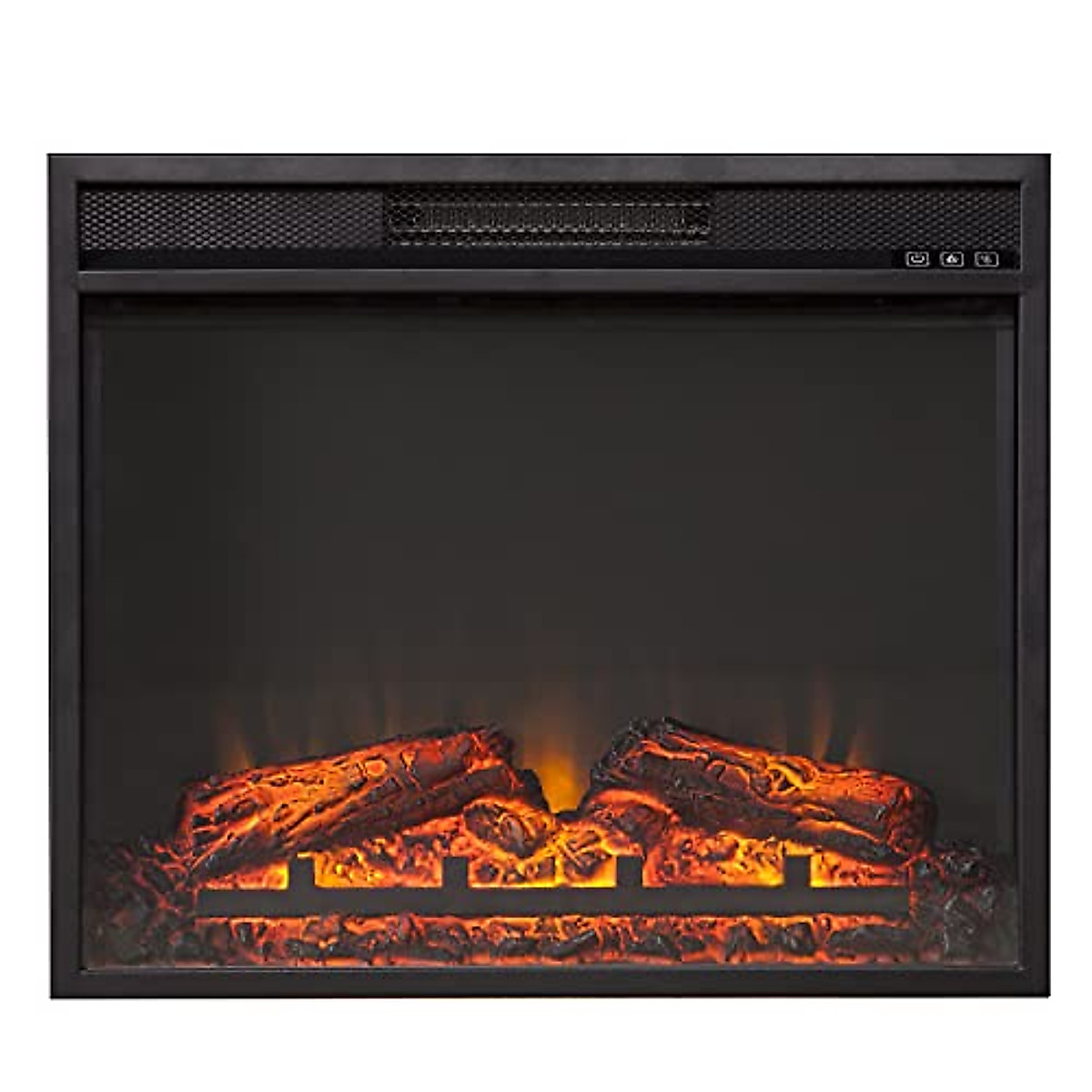SEI FURNITURE 23” Base Electric Firebox w/Remote Control, Black