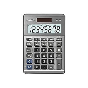 Casio MS-80B Standard Function Desktop Calculator Silver