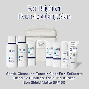 Obagi Nu-Derm Fx Skin Brightening System for Normal to Dry Skin – Help Transform the Look of Your Skin by Noticeably Evening Out & Brightening Your Complexion – 7-Step Skincare Routine