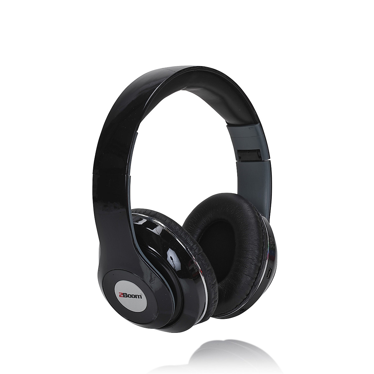 2BOOM MIXX Professional Over Ear Studio Foldable Digital Stereo Bass Wired Headphone Black