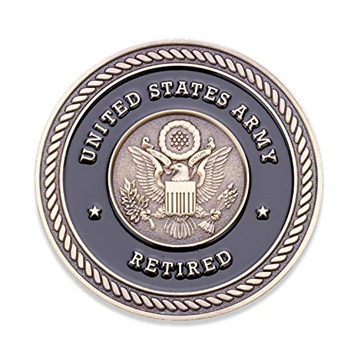 Army Retired Challenge Coin - United States Army Challenge Coin - Amazing US Army Retired Military Coin - Designed by Military Veterans!