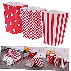 ULTECHNOVO 30pcs Popcorn Snack Box Container Pink Containers Paper Boxes for Food Popcorn Boxes Candy Popcorn Movie Night Popcorn Boxes Candy Bags Food Paper Container Popcorn Carton Chicken