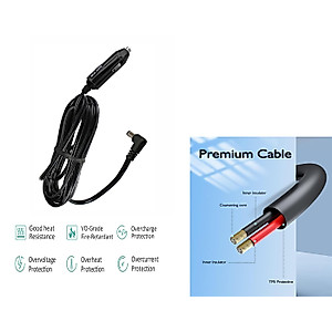 OEM BA-306 12V Car DC Adapter Power Cord Supply Compatible with Inogen One G3 G4 G5 Model IO-300 IO-400 1400-1000 1400-2000 BA-301 BA-503 BA306 Auto Vehicle Cigarette Lighter Plug Battery Charger