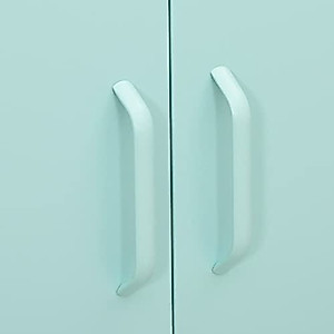 QZZCED Storage Cabinet with Doors, Console Table Sideboard Buffet Cabinet with Storage, for Living Room, Dining Room, Entryway, Kitchen,Mint 31.5"x13.8"x40" Steel