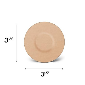 SIMPATCH – Adhesive Patch for Libre (25-Pack) – Waterproof Adhesive (Beige)