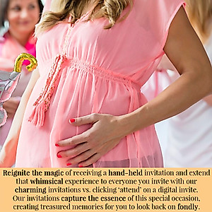 Amanda Creation Little Cutie Baby Shower Invitations, 20 5x7 Fill-In Cards with Twenty White Envelopes