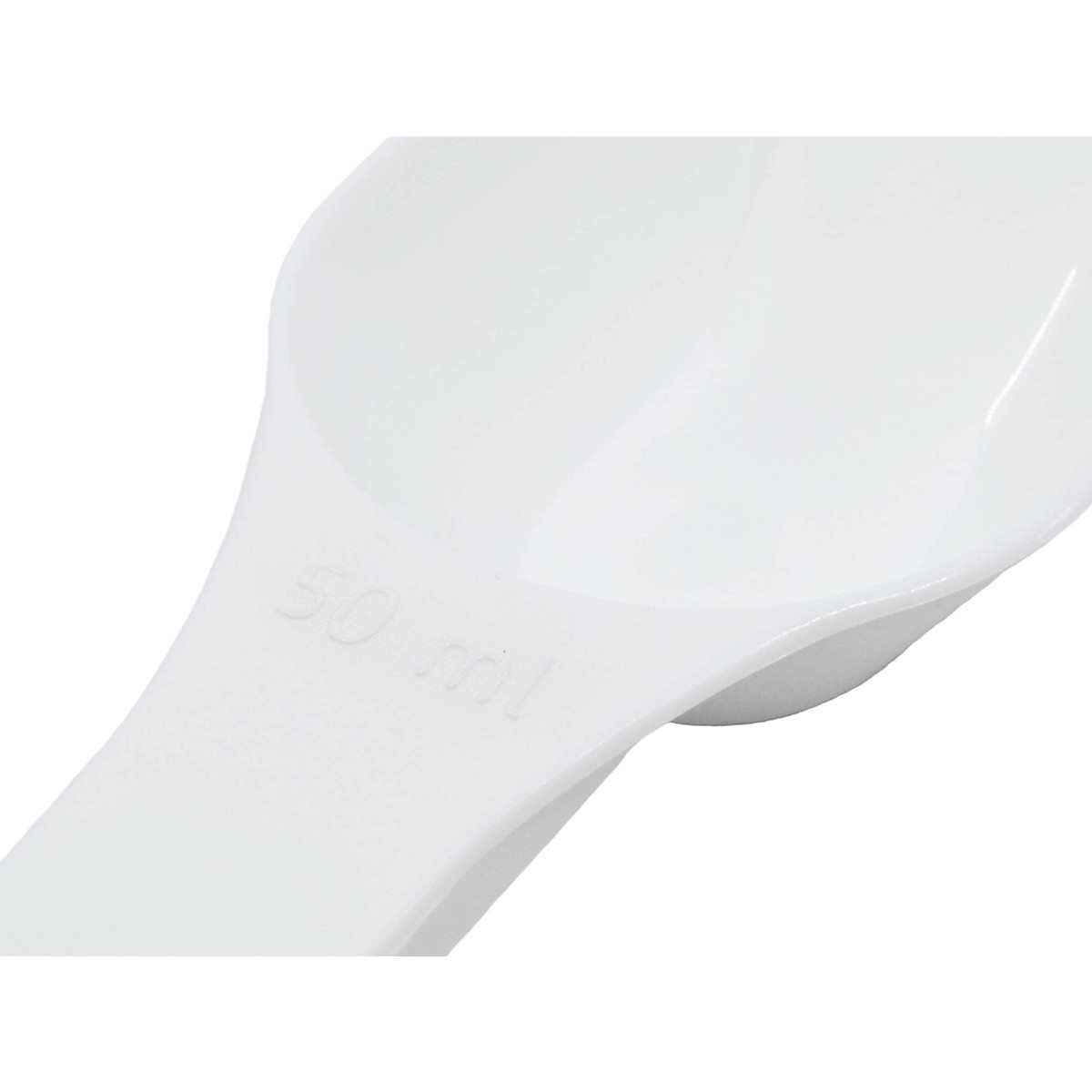 EISCO 12PK Scoops, 50ml (1.7oz) - Polypropylene Plastic - Flat Bottom - Excellent for Measuring & Weighing - Autoclavable