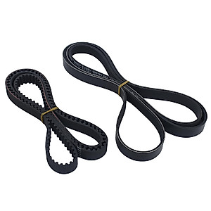 KUSATEC TKH002 Engine Timing Belt Kit with Water Pump Fit for 03-18 Acura MDX RDX RL TL TSX ZDX; Honda Accord Crosstour Odyssey Pilot Ridgeline; Saturn Vue 3.0L 3.5L 3.7L; TCKWP329 19200-RDV-J01