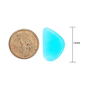 Glow Stones, Glowing in The Dark Pebbles 150pcs for Walkways, Window, Yard Grass, Driveway, Outdoor Decor DIY Decorative Gravel Stones, Fish Tank Decoration (Blue)