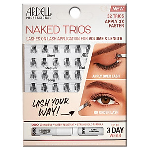 Ardell Naked Lashes Trios Kit, 32 Trios, 1 pack