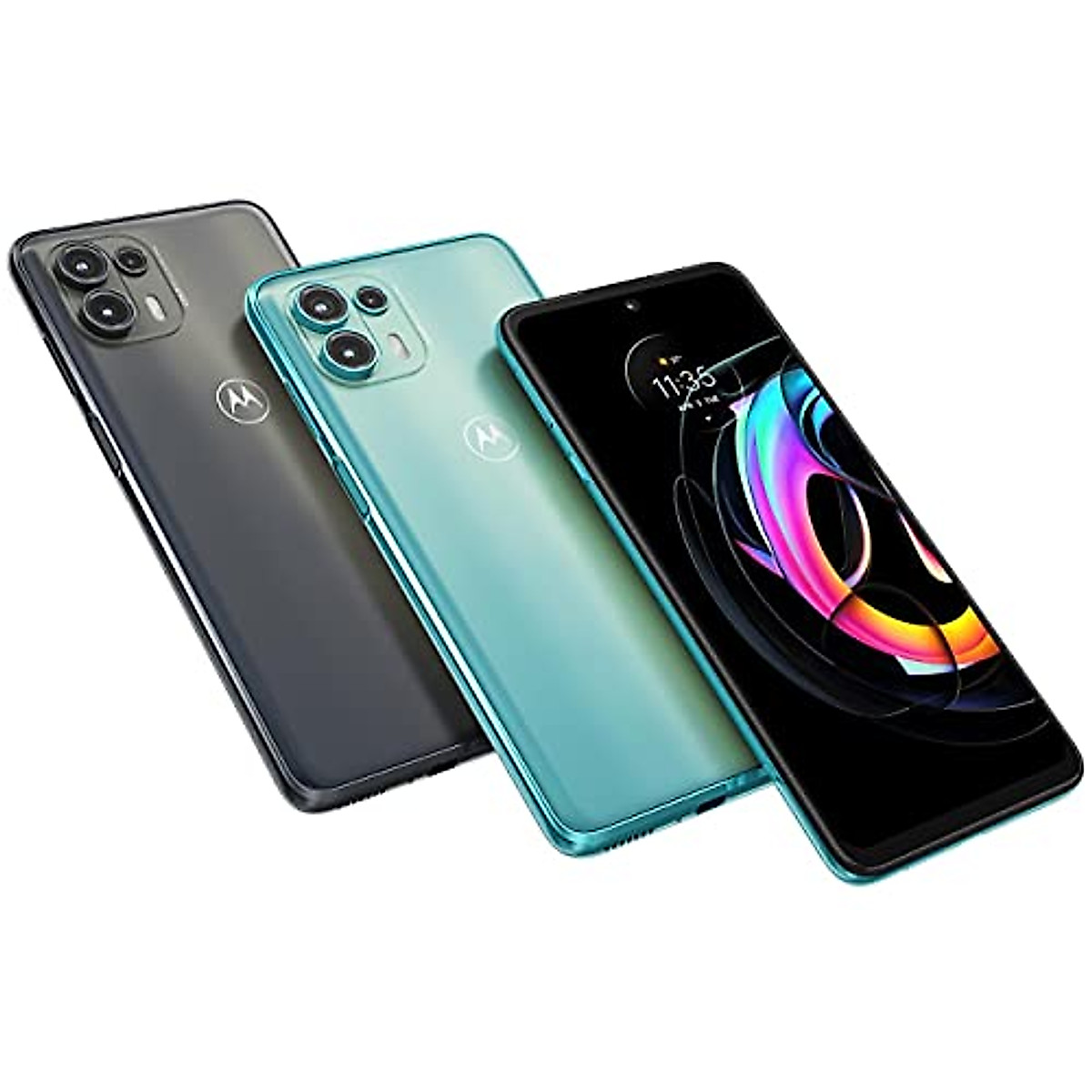 Motorola Edge 20 Lite (128GB, 6GB) 6.7" 90Hz OLED, Dual SIM (Euro 5G / Global 4G LTE) GSM Unlocked (T-Mobile, AT&T, Metro) International Model XT2139-1 (Lagoon Green)