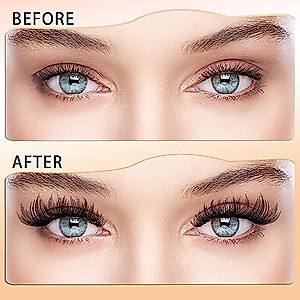 JIIVER Lash Clusters, 168pcs Eyelash Clusters D Curl Cluster Lashes Wisps, DIY Lash Extensions10-12-14-16-18mm, Volume Cluster Lashes that Look Like Extensions(JV09+18, D Mix)