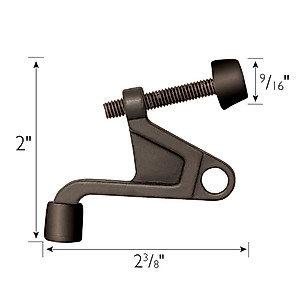 Design House 181859 Jumbo Hinge Pin Door Stop, Oil Rubbed Bronze, 5-Pack