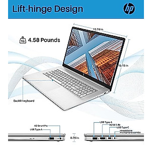 HP 2023 Newest Touchscreen Laptop, 17.3 Inch HD+ Display, AMD Ryzen 5 7530U Processor(Beats i7-1165G7), 16GB RAM, 1TB SSD, Wi-Fi 6, HDMI, Full-Size KB, Webcam, Windows 11 Home, Bundle with JAWFOAL