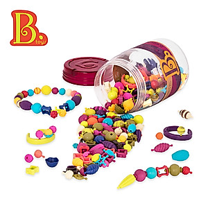 B. toys – Pop Arty! 275 Pcs- Jewlery Making Kit- Creative Pop Snap Bead Set for Kids –DIY Craft Jewelry Making Kit –Necklaces, Rings, Bracelets – 4 Years +