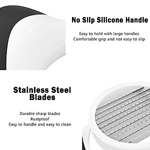 PCTC Tomato Slicer, Stainless steel tomato slicer, Vegetable Slicer,10 Sharp Blades Tomato Slicer Tool, Easy Grip Handle Lightnweight Kitchen Tool, Time-Saving Tomato Cutter