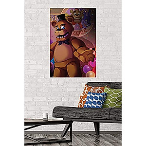 Trends International Five Nights at Freddy's - Pizzeria Art Wall Poster, 22.375" x 34", Premium Unframed Version