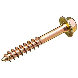 TIMCO 640SCSYP Solo Coach Screws-Hex-Gold-6.0 x 40-Pack of 12