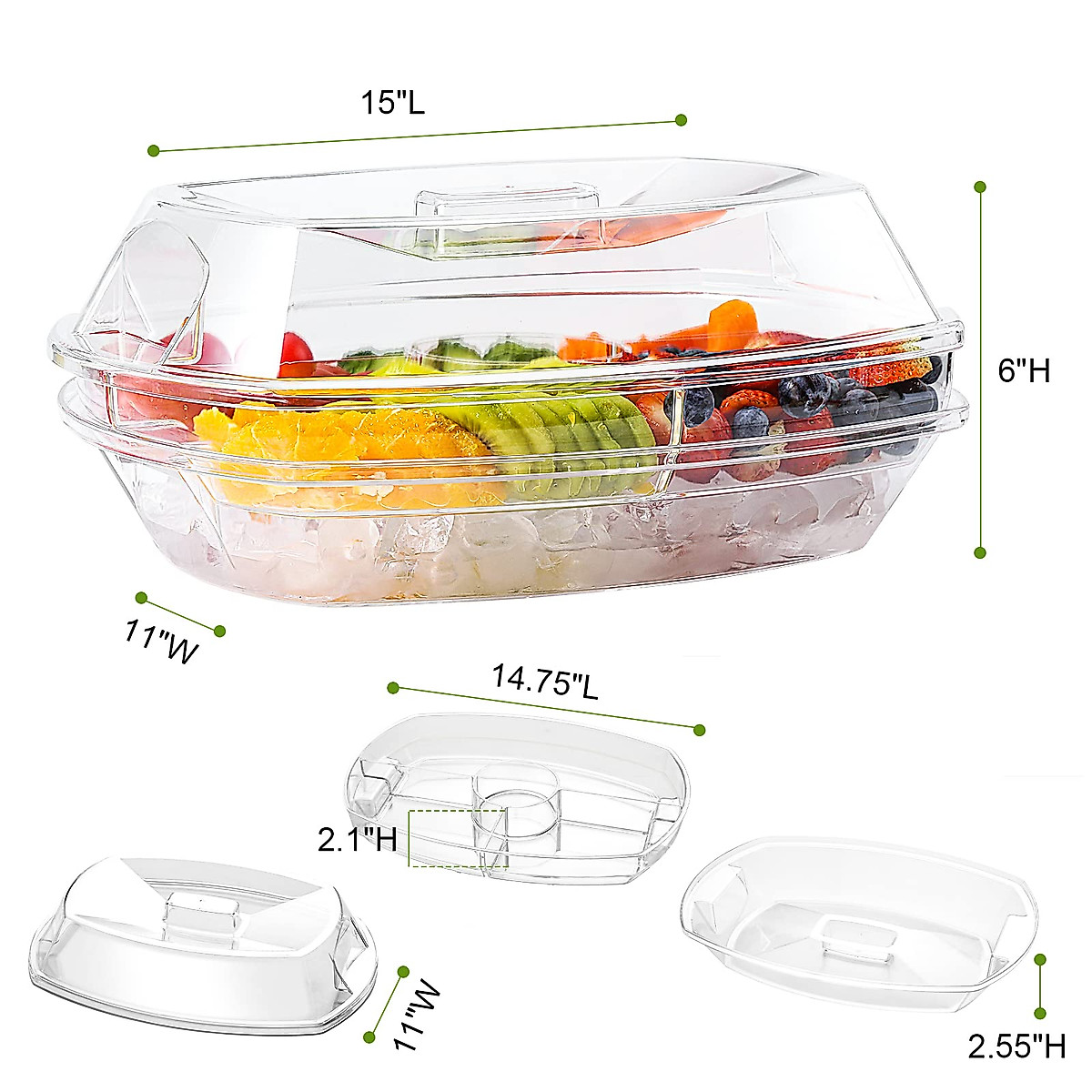 Condiment Server & Ice Serving Tray