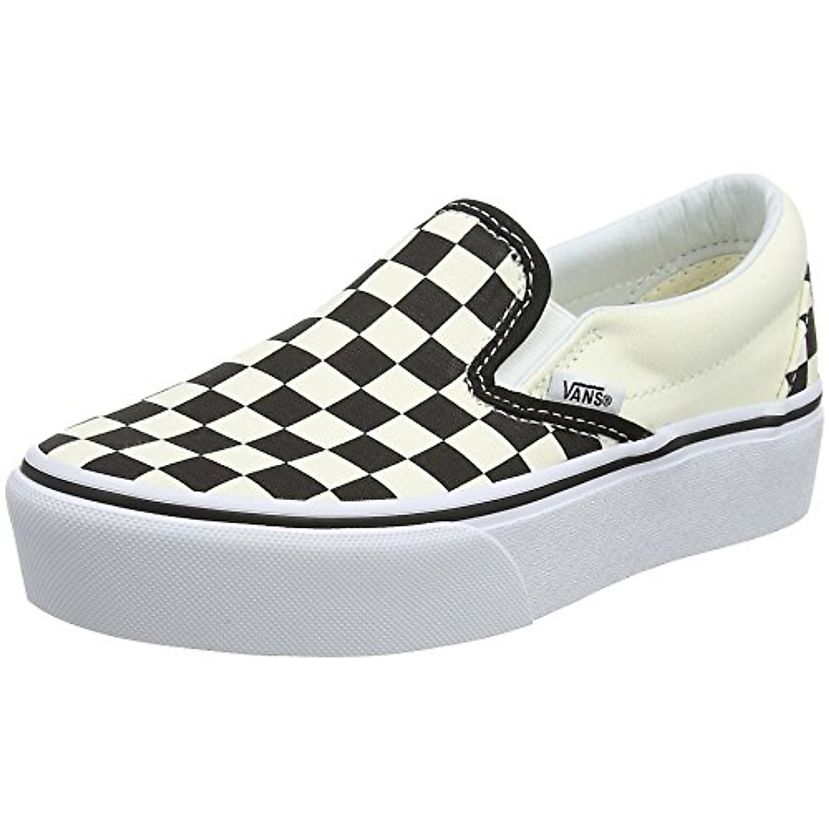 Vans Men's Low-Top Slip On Trainers, Black and White Checker W, 9