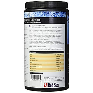 Reef Red Sea Spec Carbon - Aquarium Filter Media (2000 Ml/ 64 Oz), Black (37420)